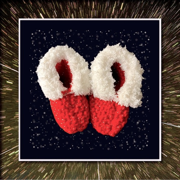 Shoes | Sparkling Red Handmade Baby Booties | Poshmark
